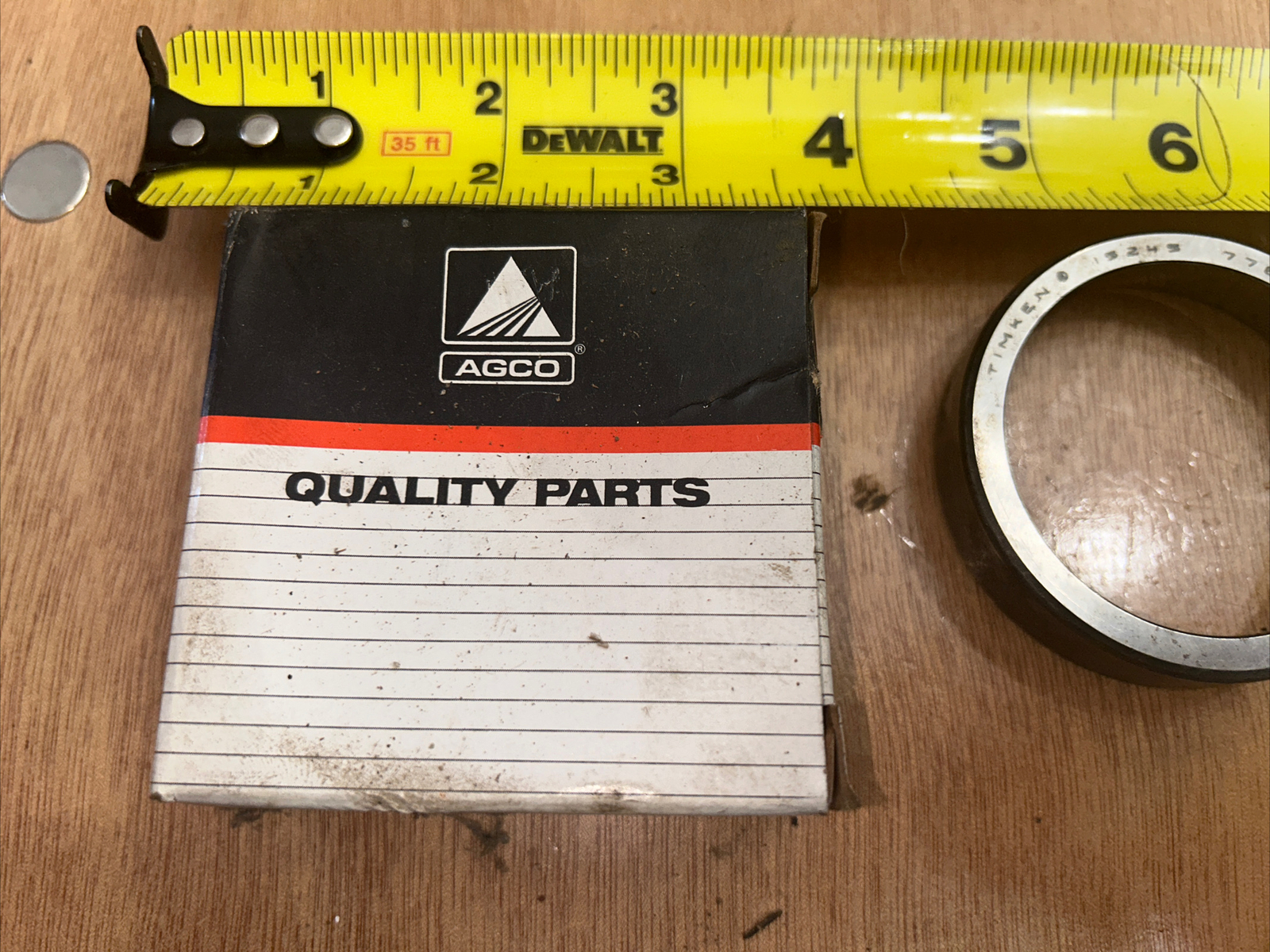 Timken 15245 Tapered Roller Bearing Cup 70241380 AGCO Oliver White ...