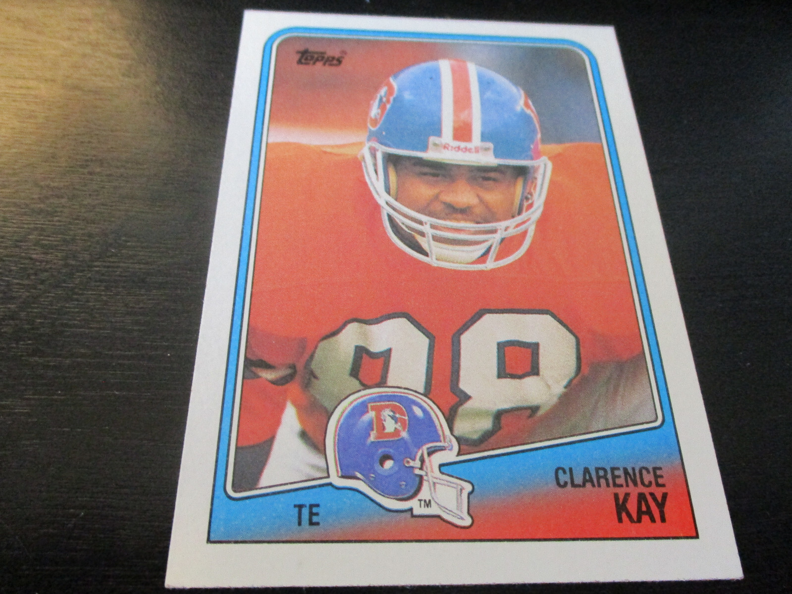 clarence kay (denver broncos - te) 1988 topps card #28 mint condition ...