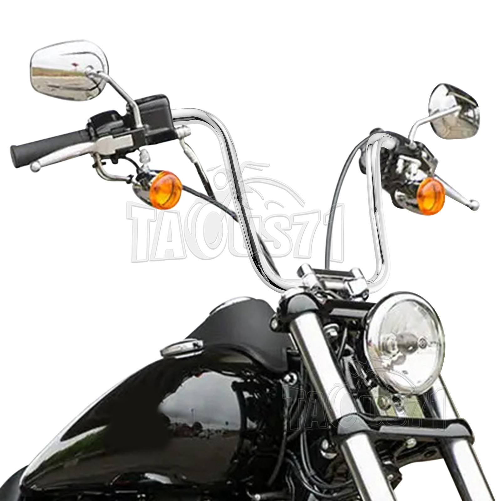 14" Ape Hanger Bars Handlebar For Harley Softail Fat Bob FXDR Breakout ...