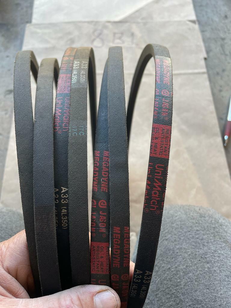 A33 V-Belt MEGADYNE JASON A33 Belt 4L350 UniMatch Multi-Plus 1/2" Wide ...