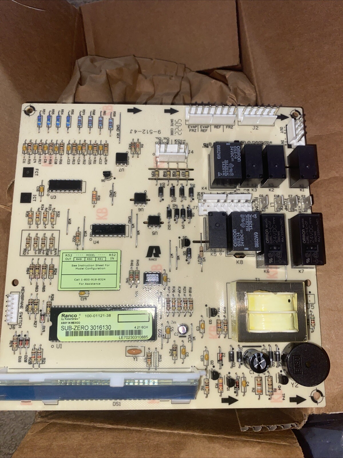 Sub-Zero Refrigerator Control Board P# 3016130 | eBay