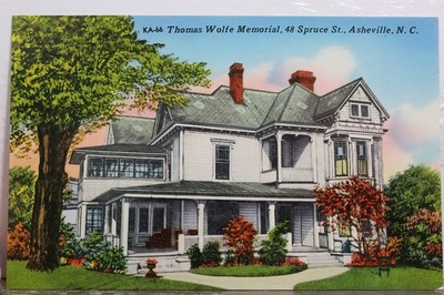 North Carolina NC Asheville Thomas Wolfe Memorial Postcard Old Vintage ...