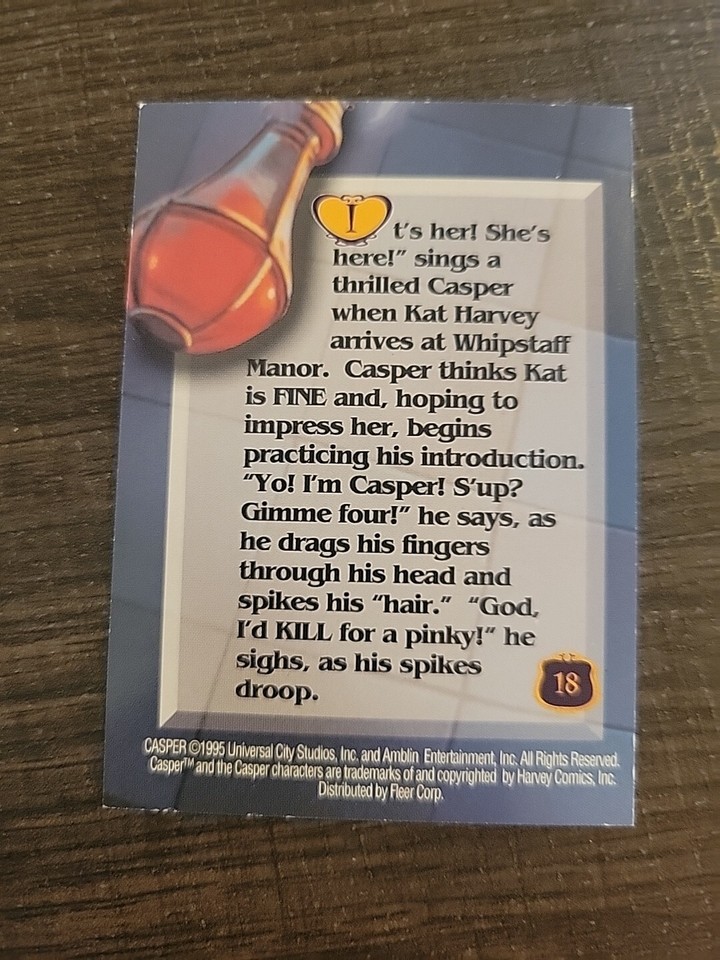 He's Not Too Bad! #18 Casper Card 1995 Fleer | eBay