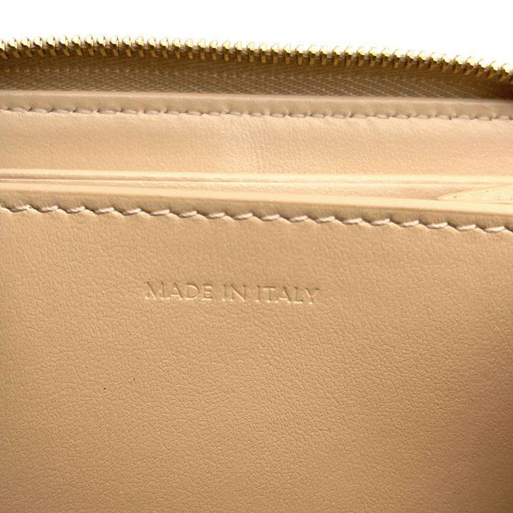 CELINE Compact zip wallet Grain Leather Beige 10B663B… - Gem