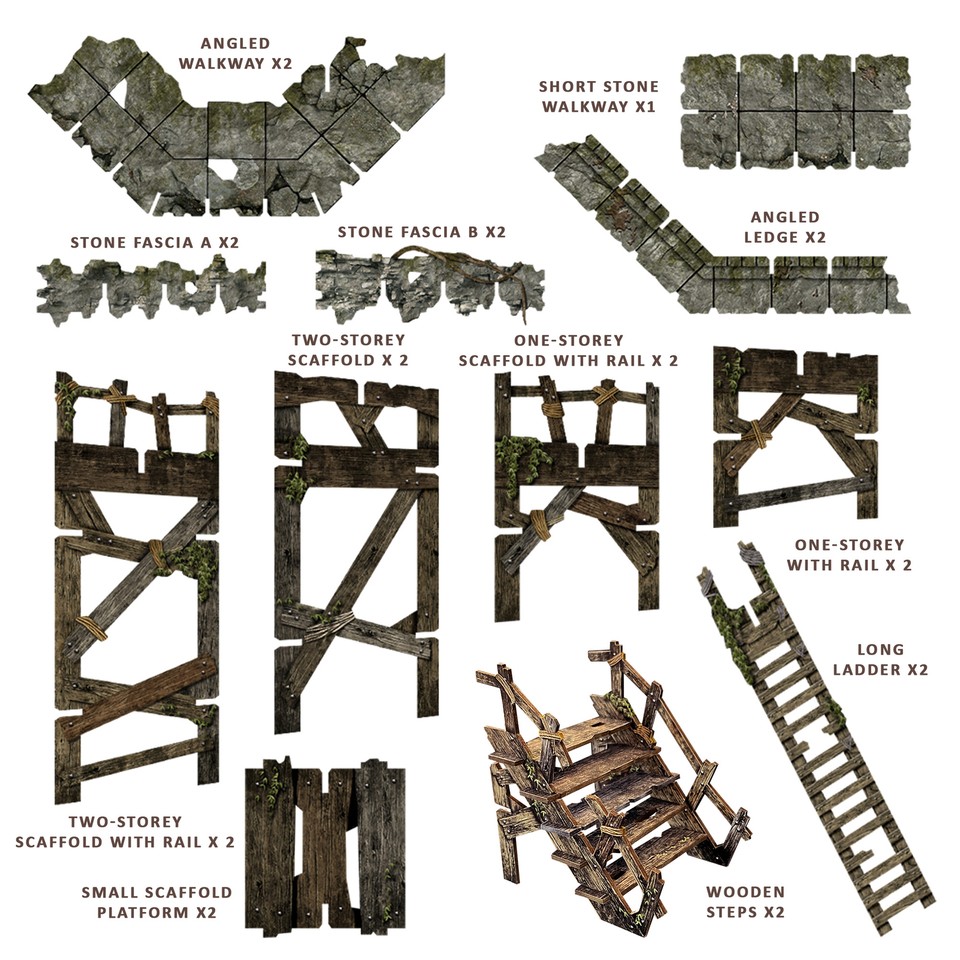 Fantasy Dungeon Terrain Core Set Battle Systems Scenery for Warhammer D ...