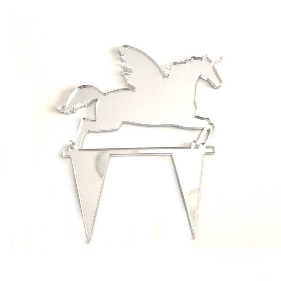 Unicorn Flying Cake Toppers, Various Colours, Sizes & Personalised ...