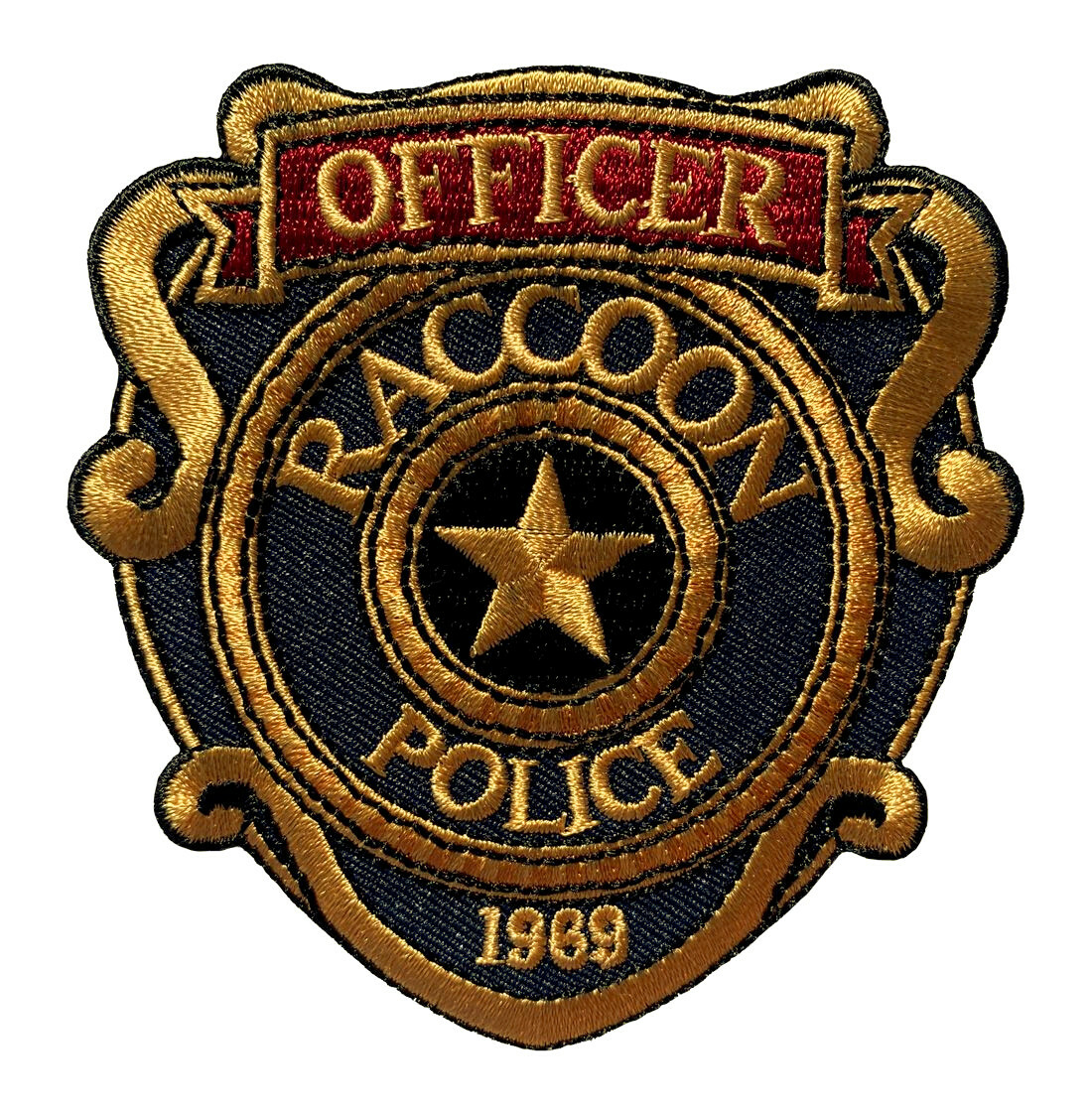 Raccoon Police Department Logo STARS Raccoon Police Dept PVC Patch