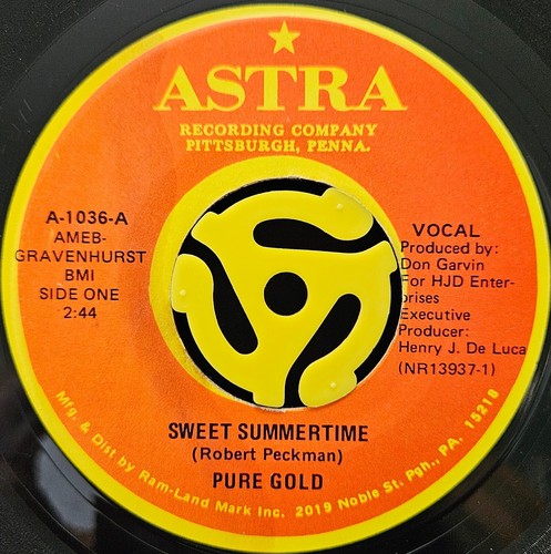 Modern Soul 45 - Pure Gold - Sweet Summertime - Astra Vg+ HEAR | eBay