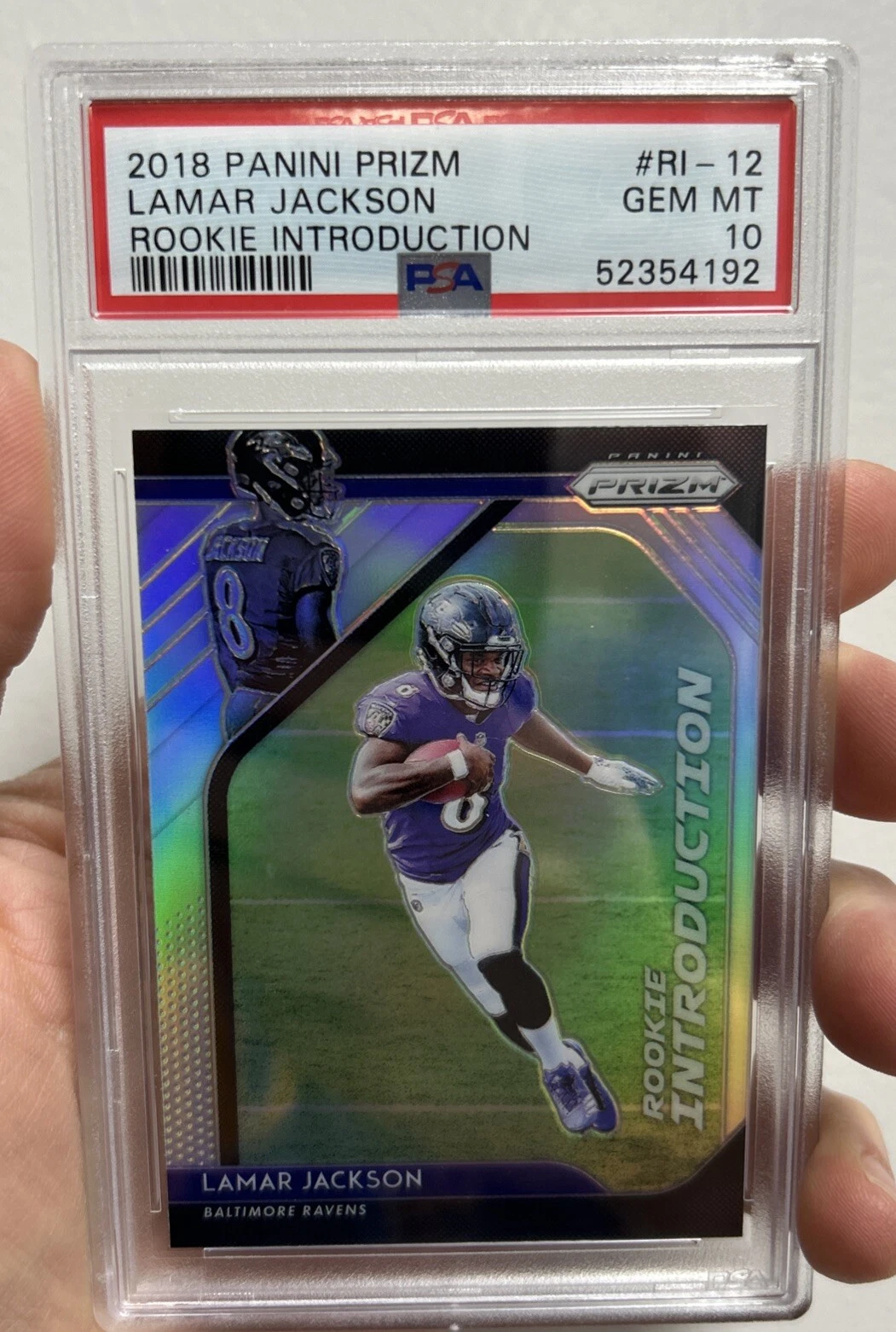 Lamar Jackson 2018 Prizm #RI-12 Rookie Introduction Price Guide ...
