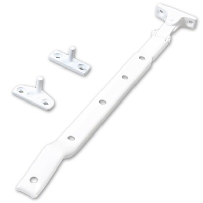Long 10" White Window Casement Arm Stay Lever Pull Handle Hold Catch ...