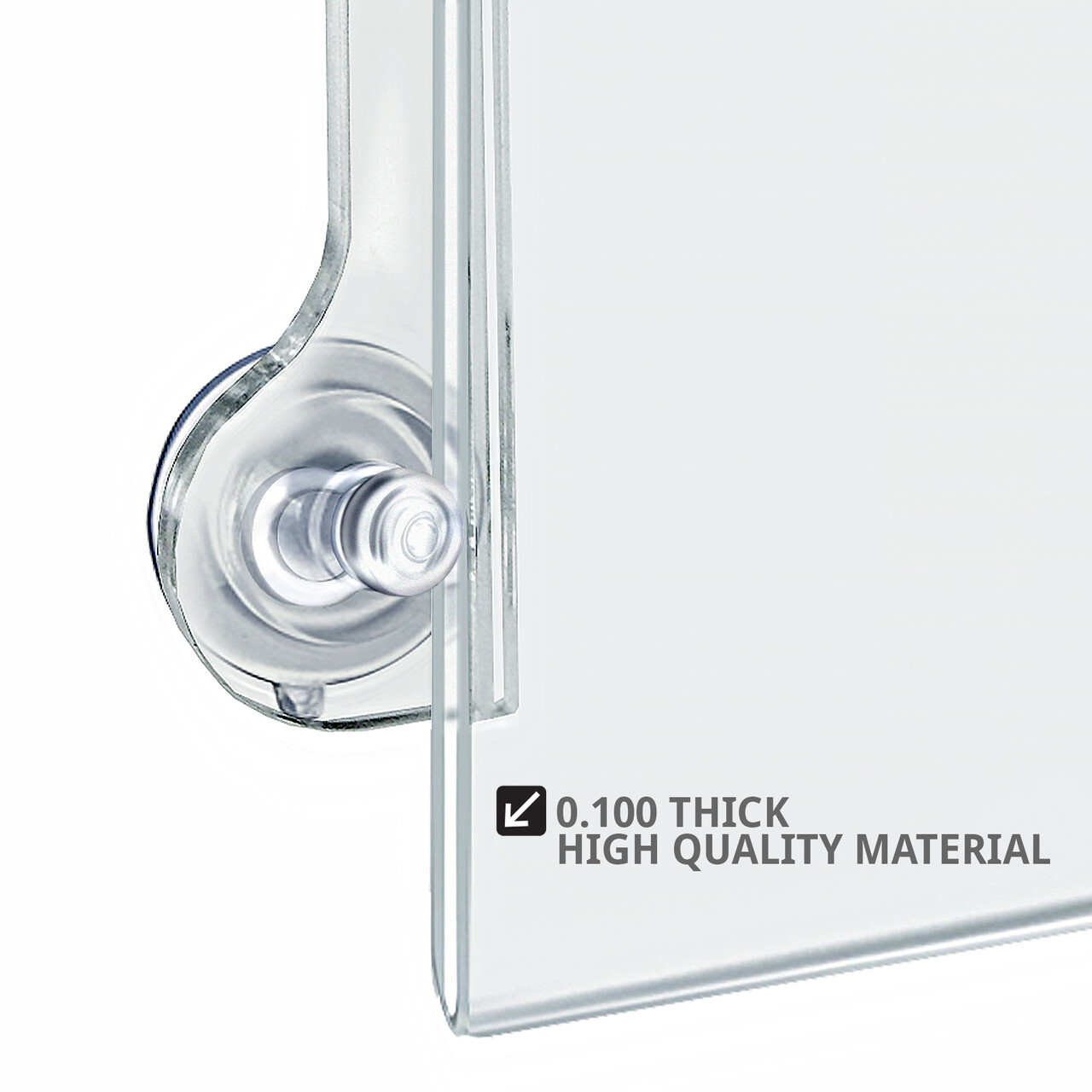 Azar Displays Window Sign Holder with Suction Cups 11"W x 17''H, 2-Pack ...