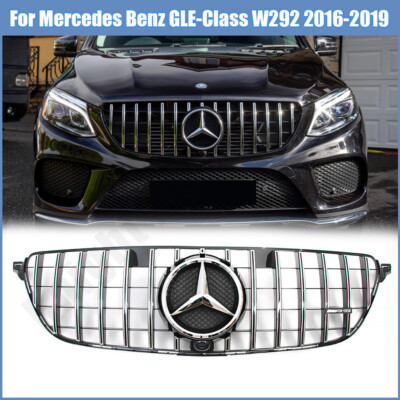 Chrome Grille W/OE Star Front Bumper Grill For GLE C292 2016-2019 GLE43 ...