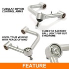 2pcs 2-4" Lift Front Upper Control Arm for Toyota 4Runner Cruiser 2003 ...