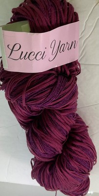 lucci Yarns Woolraytape Unit of 1 Wool/Cotton/Rayon Designer Beet Red ...