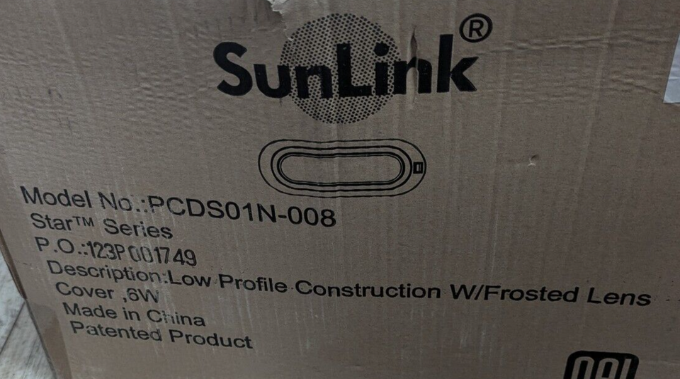 SunLink PCDS01N-008 12V 12 Diode 6W SMD LED RV Interior Dome Light ...