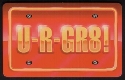 10m U-R-GR8 ! Plaque Immatriculation (#595TEL 146-9) Téléphone Carte | eBay