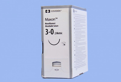 MAXON Size 3-0 USP (2 Metric), 30 inches (75 cm) GREEN on C-14 Needle ...