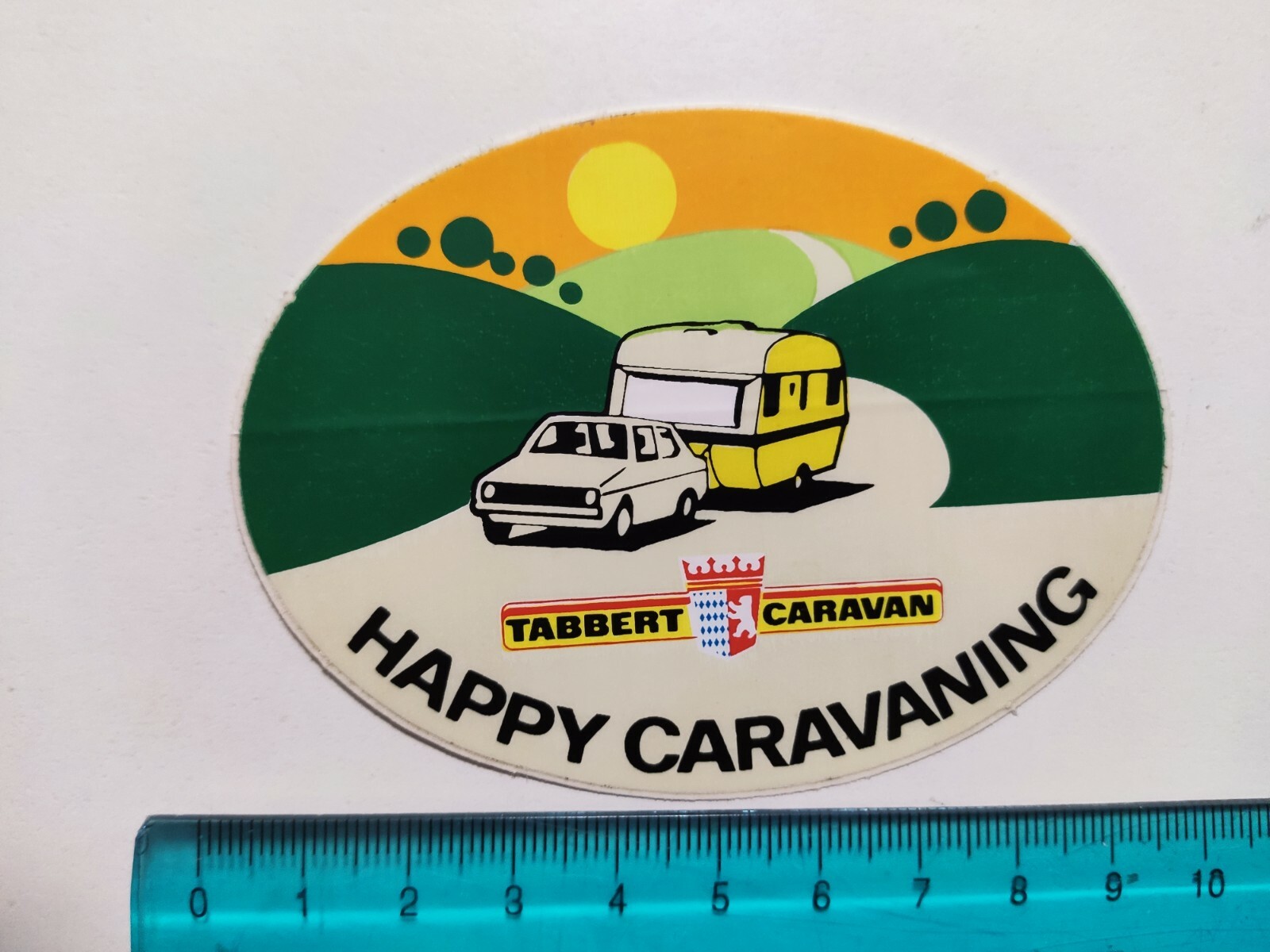 Adhesive Happy Caravaning Tabbert Caravan Sticker Autocolant Vintage ...
