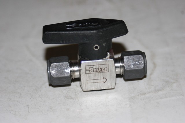 Parker 1/4" Stainless Steel Ball Valve Assembly 4Z(A)-PR4-VT-SS NOS for ...