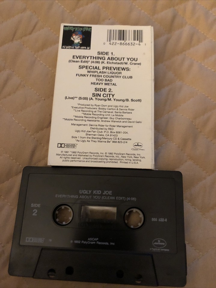 Ugly Kid Joe - Everything About You (Cassette Single, 1992) | eBay