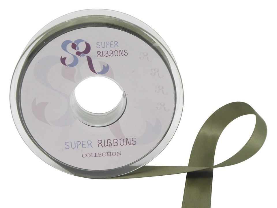 Satin Ribbon Reels Rolls Double Sided Face 20/50 Metre Plain Width 3 ...