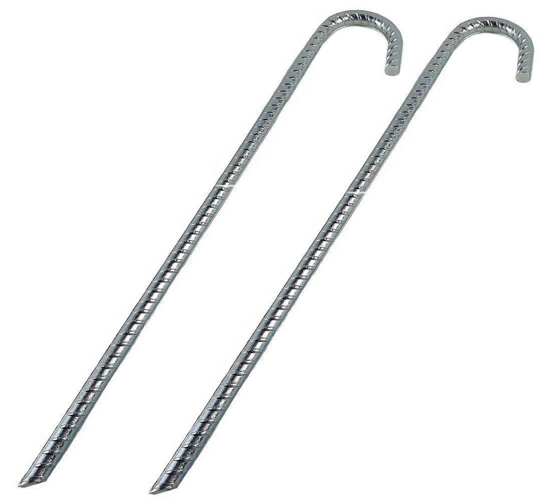 Bodenanker Länge 50cm silber Erdnagel Erdanker Bauanker Zelthering ...