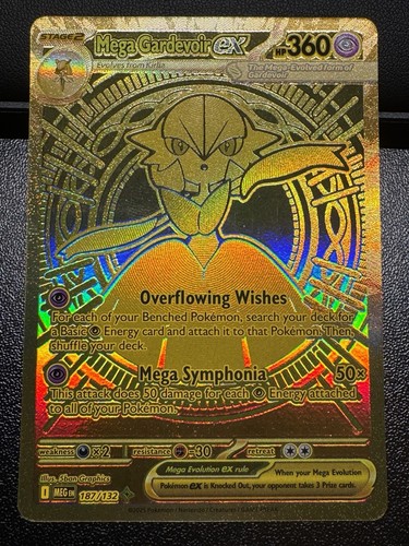 MEGA GARDEVOIR EX 187/132 PRISTINE HYPER RARE POKEMON TCG MEGA EVOLUTION ENGLISH | eBay