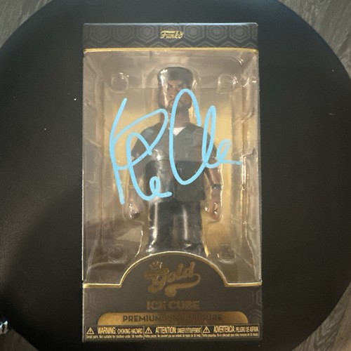 Ice Cube Signed Autographed Gold Funko Pop Premium Action Figure Rapper ...