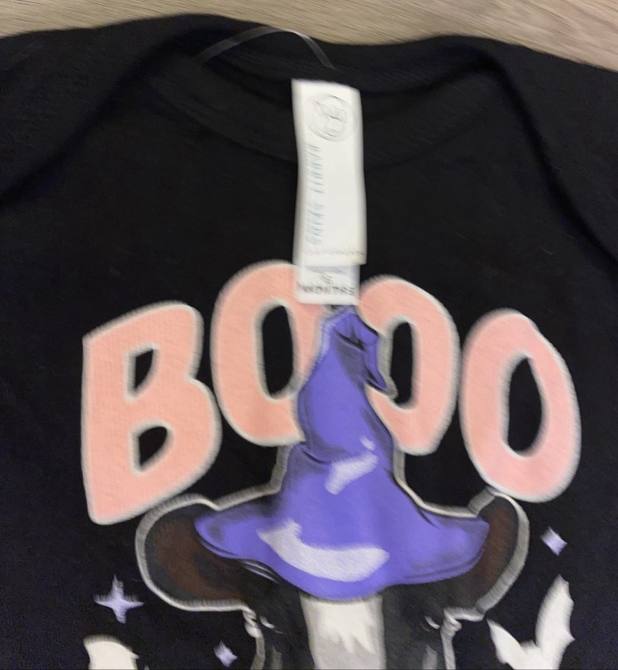 Halloween Rabbit Skins LS Black Booo Heifer Cow Bay Bodysuit Newborn/ 6 ...