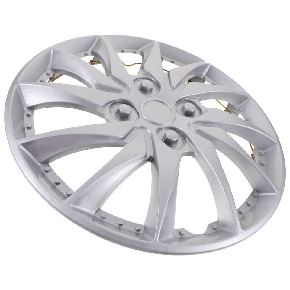 14 Inch Car Wheel Case Hubcap for Car Hub Auto Refit Accessory (Silver ...