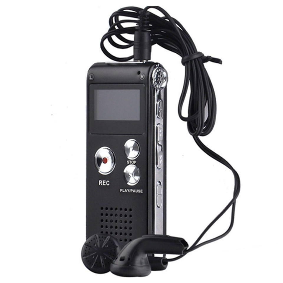 Digital Voice Recorder Dictaphone Audio MP3 Sound Recorder Mini Spy ...