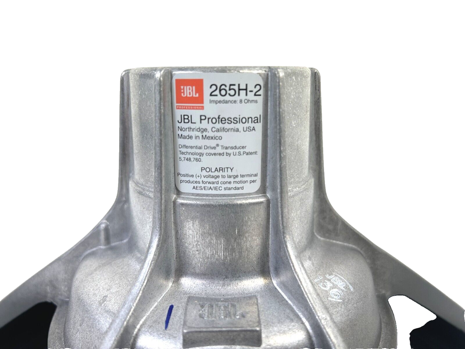 JBL Pro Model 265H-2 / 15" 400W Neodymium LF Subwoofer Speaker NR MINT ...