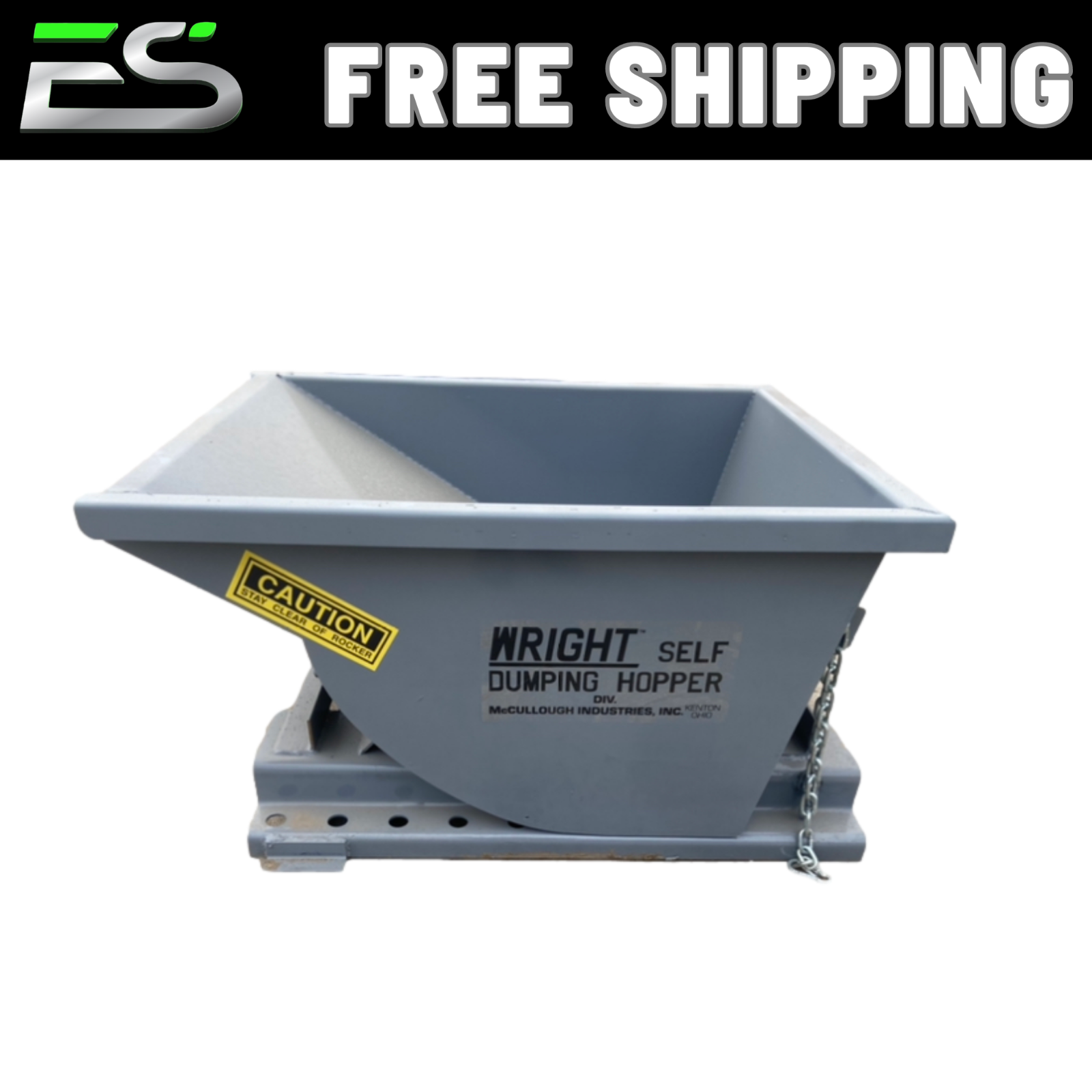 1/4 YD WRIGHT SELF DUMPING HOPPER-TRASH-DUMPSTER-RECYCLING HOPPER- FREE ...