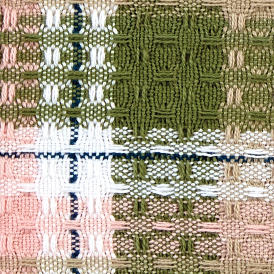 Butterfly Garden Waffle Weave Dishcloth Park Designs Green & Pink Plaid ...