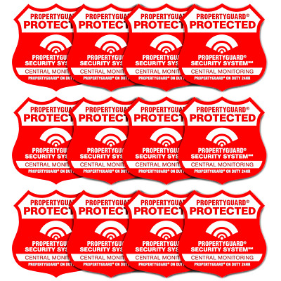 Propertyguard® Security Alarm Stickers - 12 Pack 3" UV 4 Yr Wnty USA | eBay