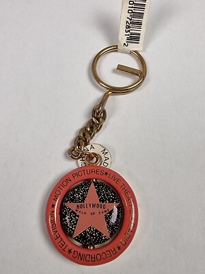 Hollywood Stars Keyring Walk Of Fame Spinning Keychain Vintage New Old ...