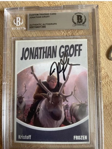 Jonathan Groff Custom Signed Card - Voice Of Kristoff In Frozen ...