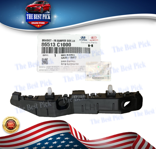 ⭐GENUINE⭐ FRONT Bumper Bracket Retainer LH DRIVER Side SONATA 15-17 ...