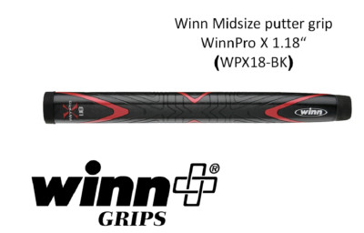 Winn Midsize putter grip WinnPro X 1.18“ (WPX18-BK) | eBay