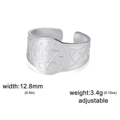 NewStar of David Open Rings Adjustable Celtic Knot Finger Rings ...