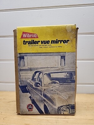 Vintage Wibroc Trailer View Mirror Holden Ford Valiant Caravan Clip On ...