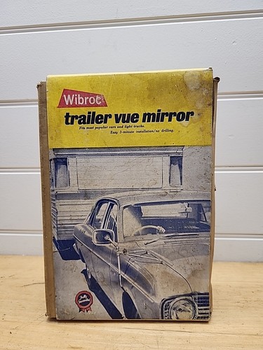 Vintage Wibroc Trailer View Mirror Holden Ford Valiant Caravan Clip On ...