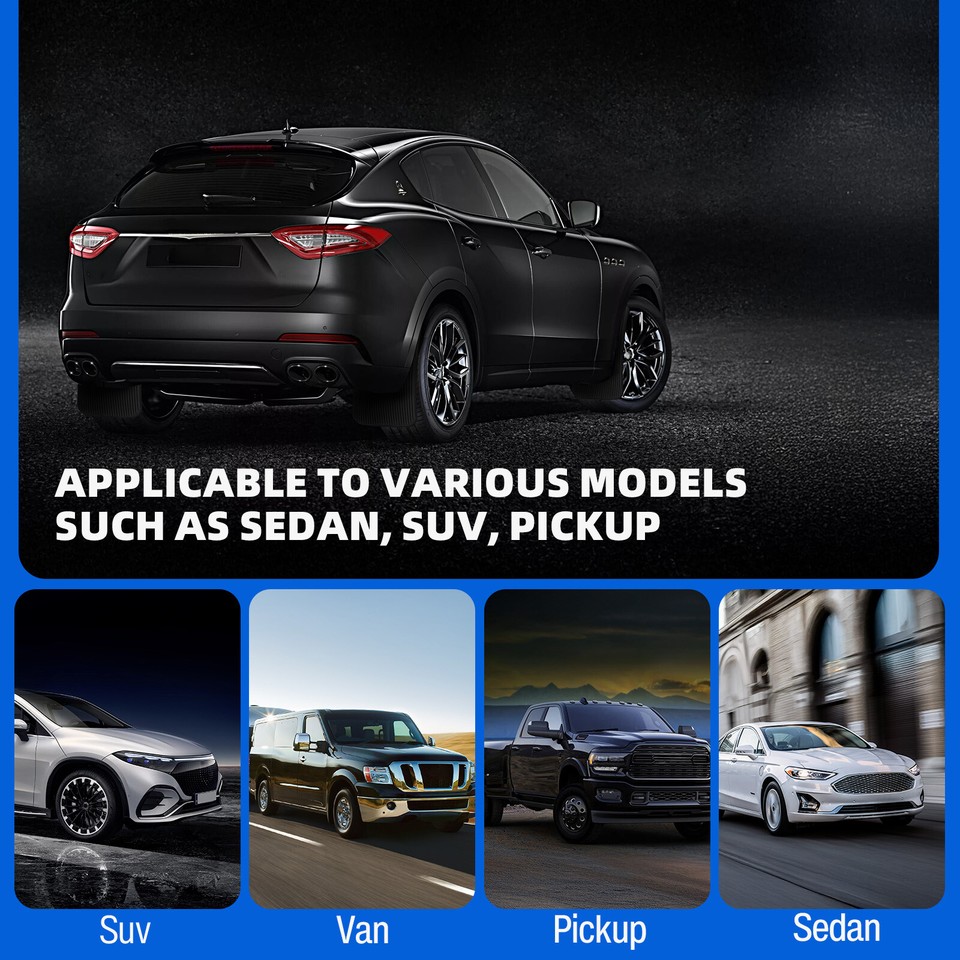 For Ford Ranger XLT Pickup 4PCS Rubber Rally Mud Flaps Splash Guards ...