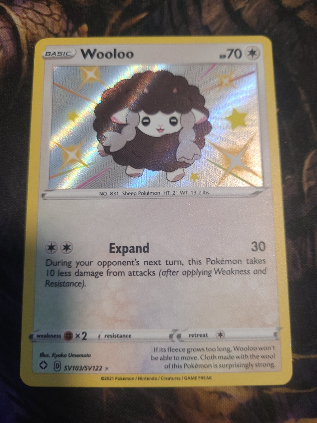 Shiny Wooloo Card - Printable Cards