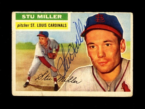 1956 TOPPS GB STU MILLER #293 CARDINALS SIGNED AUTOGRAPH | eBay