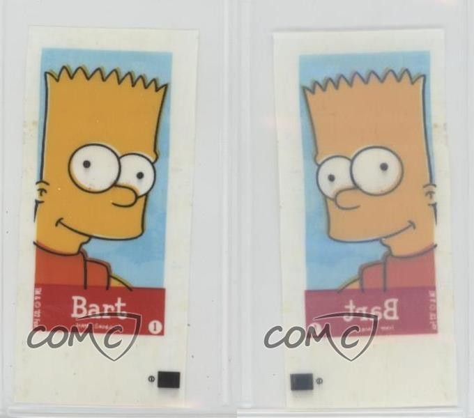 2002 Topps The Simpsons Gum Stickers Bart Simpson #1 d8k | eBay