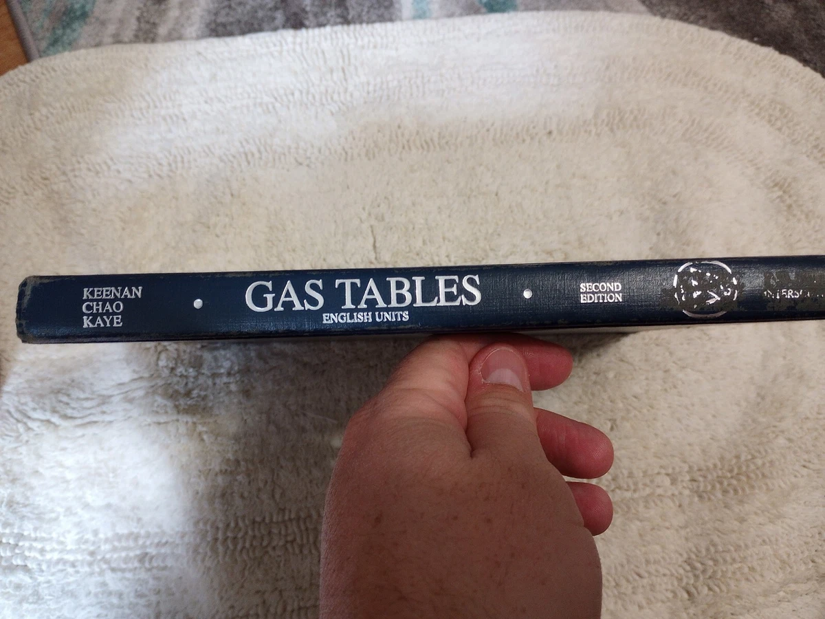 Gas Thermodynamic Tables