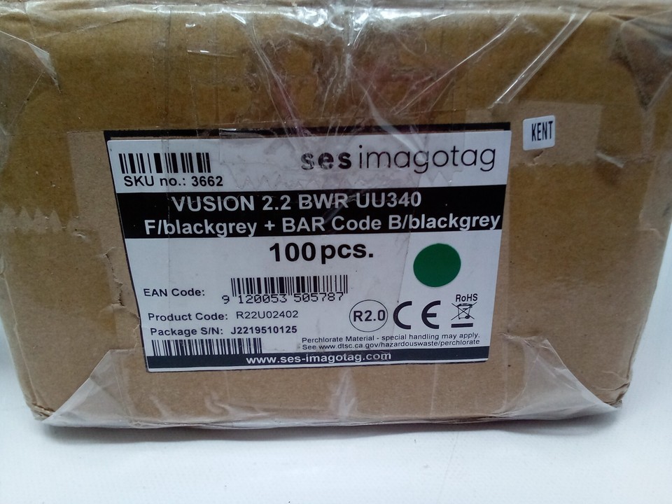 VUSION 2.2 BWR UU340 ELECTRONIC SHELF PRICE TAGS LOT OF 100 SES ...