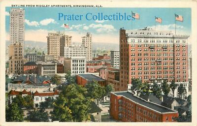 Alabama, AL, Birmingham, Skyline from Ridgley Apartments 1920's ...