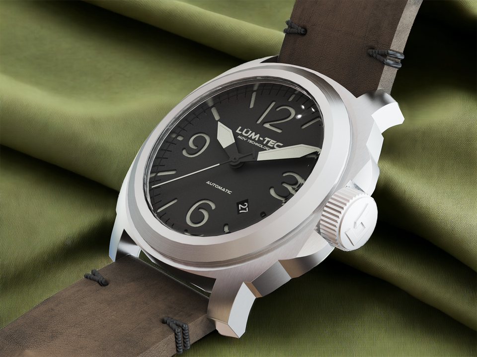 Lum-Tec Mens Watch M93 Automatic Swiss 28,800BPH With Hacking and Hand ...